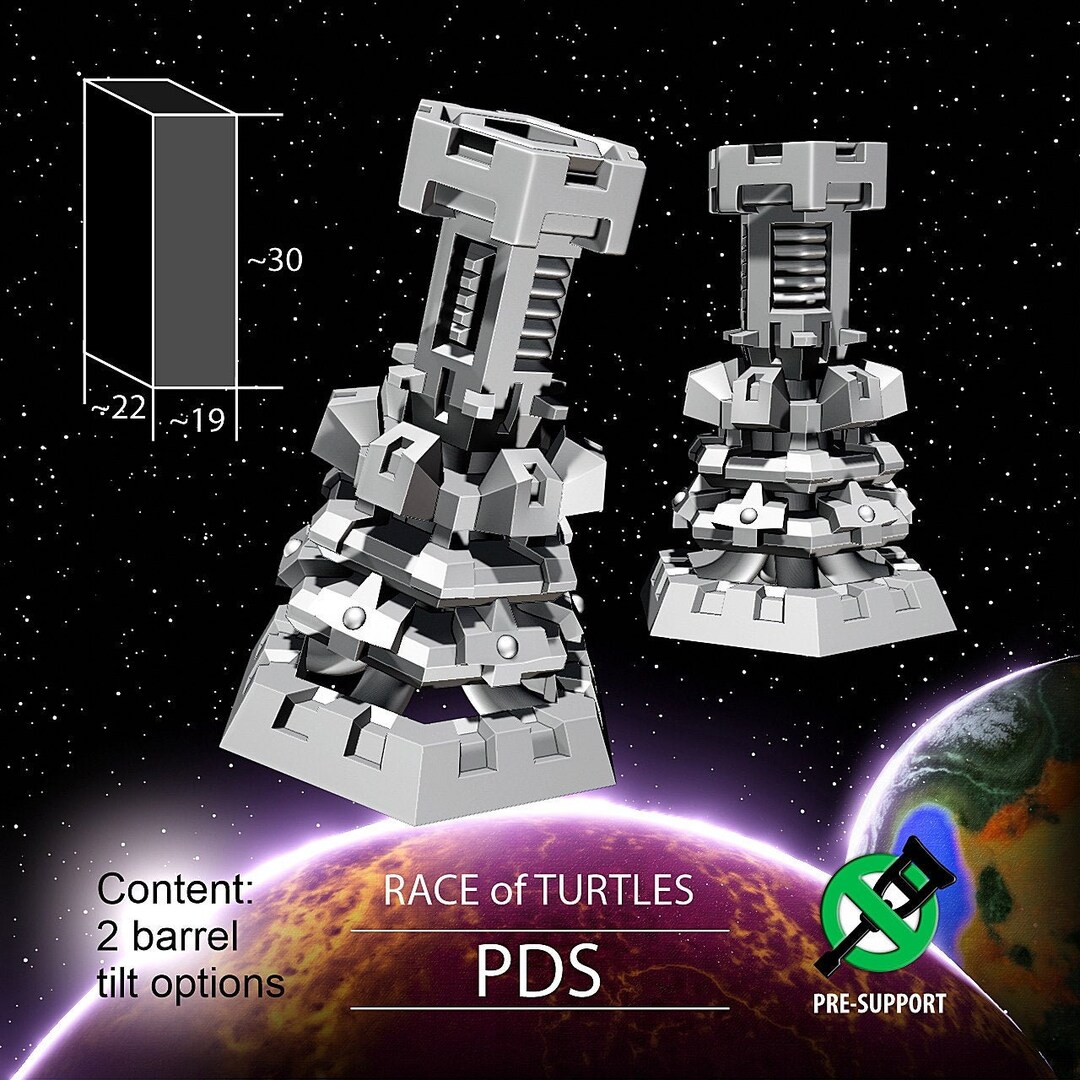 2pc Turtle PDS Cannons - Twilight Imperium | Fleetscale | Starfinder ...