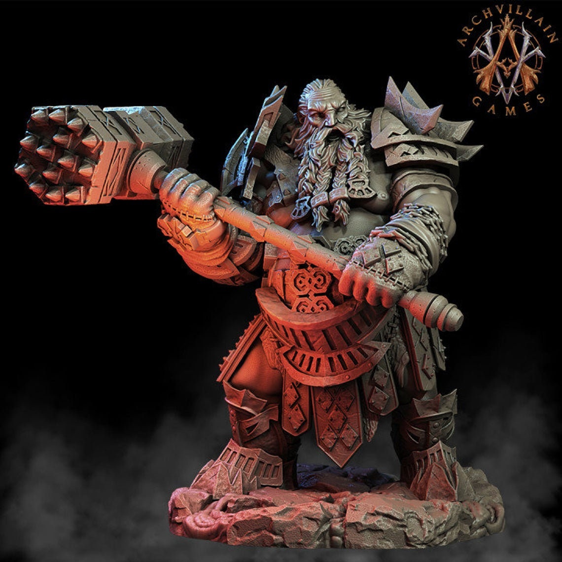 100mm Fire Giants 32mm Scale Mini D&D Warhammer 40k | Etsy