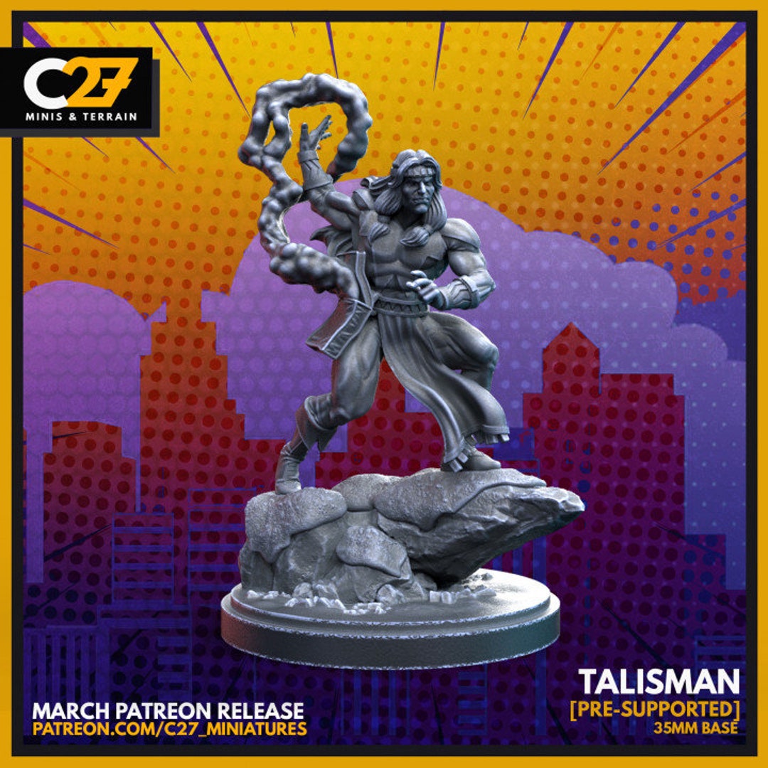 Talisman 40mm Miniature Dnd Mini Superhero Miniature - Etsy