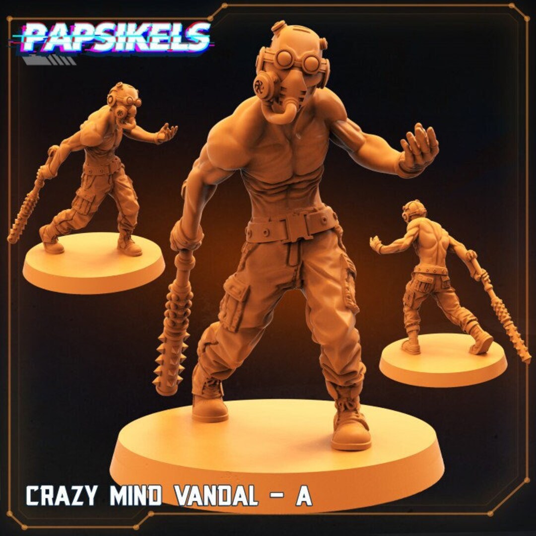 Crazy Mind Vandal A - Resin Scale Alien Miniature | RPG | Sci Fi ...