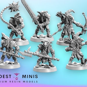 6pc Faldorn Goblins Set - Resin Print Dnd Miniature | Dungeons and ...