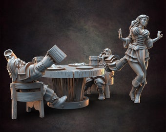 28mm Drunk Miniature - Etsy