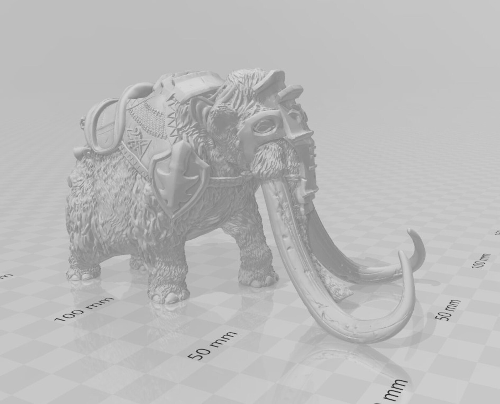100mm Resin Mammoth 32mm Miniature Dnd Miniature Tabletop - Etsy