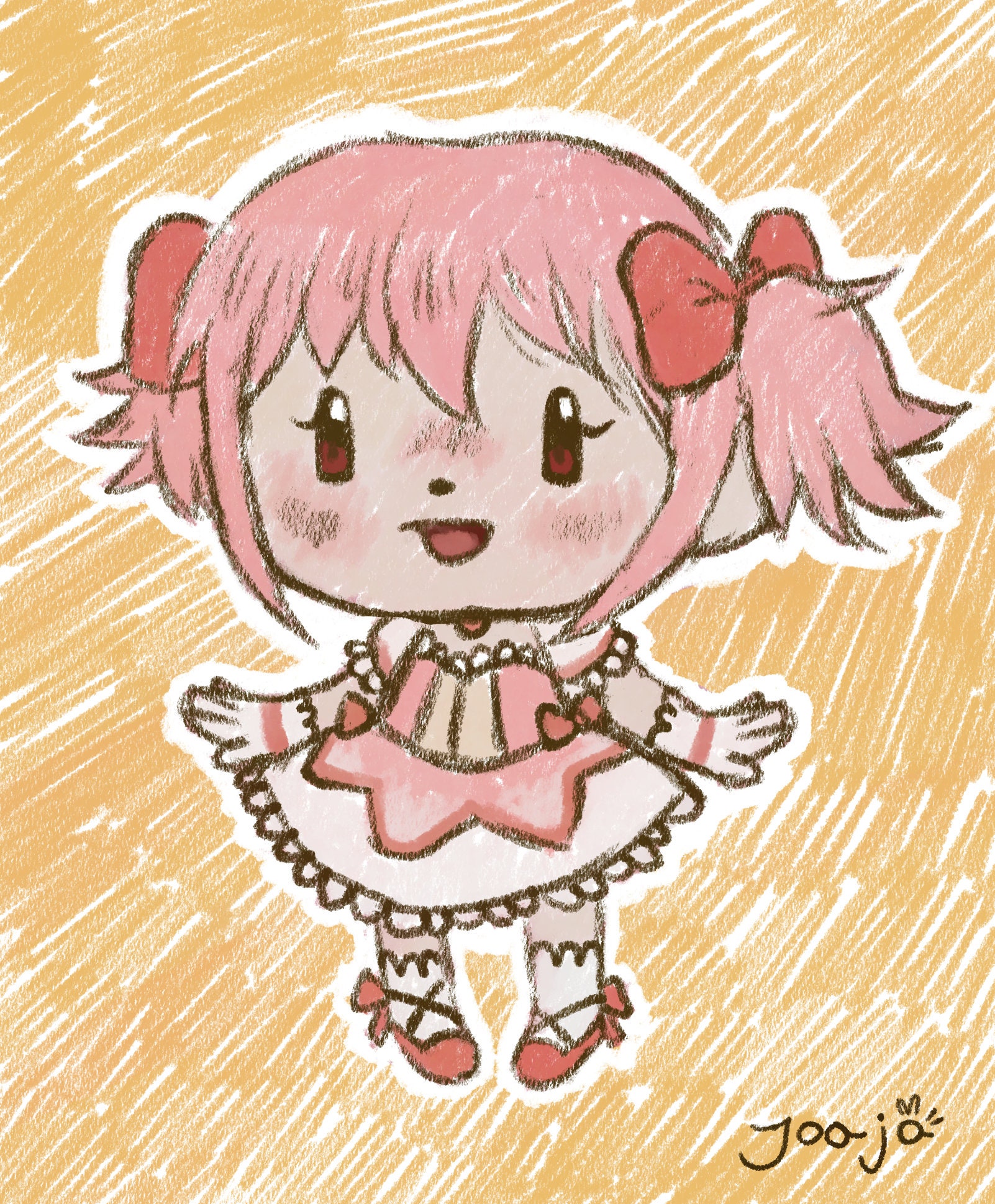 Cartoon/childish/anime/chibi Illustration Joaja - Etsy