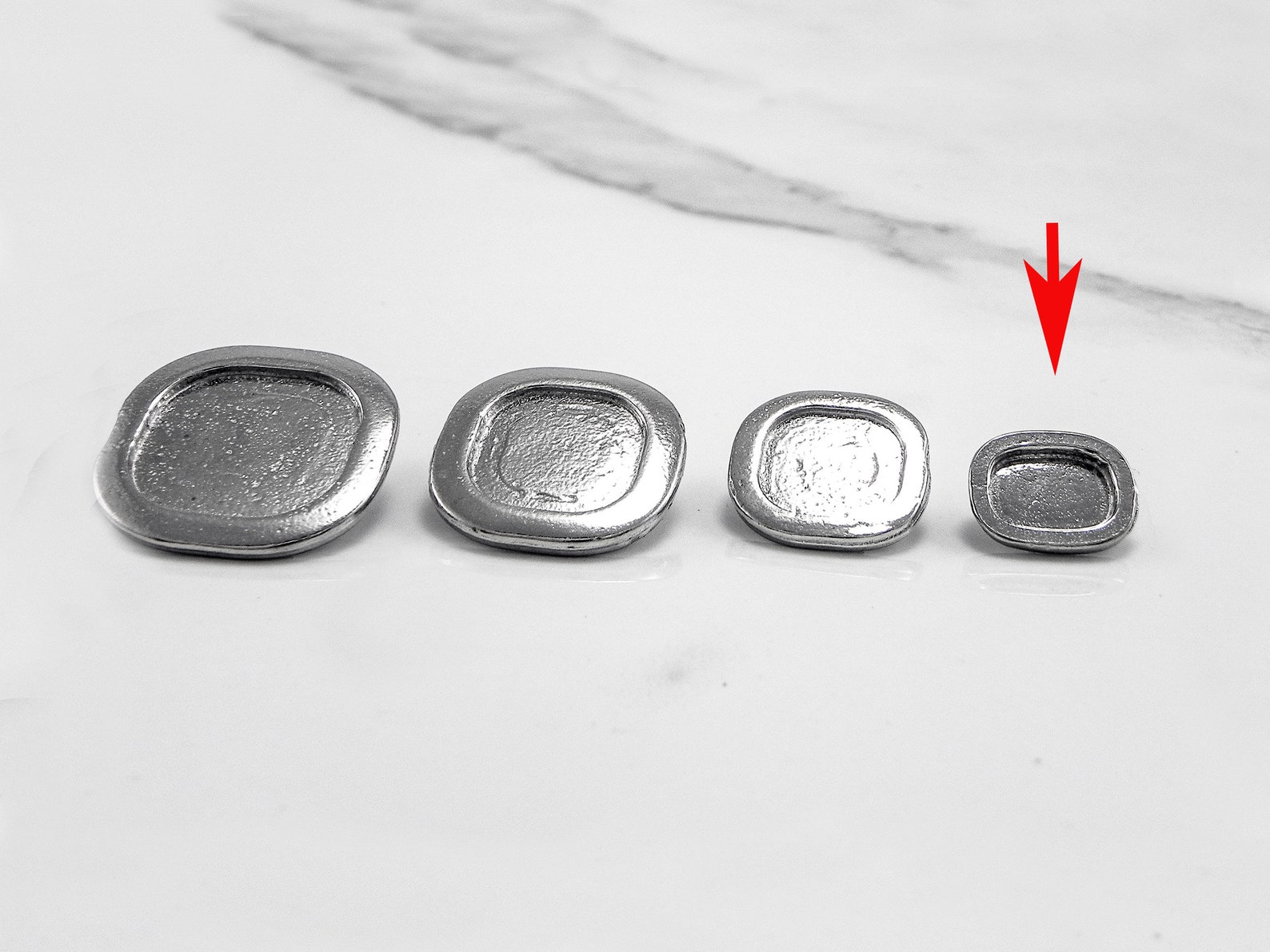 5 Small Round Rectangular Button Shape Bracelet Necklace Clasp , DIY UV ...