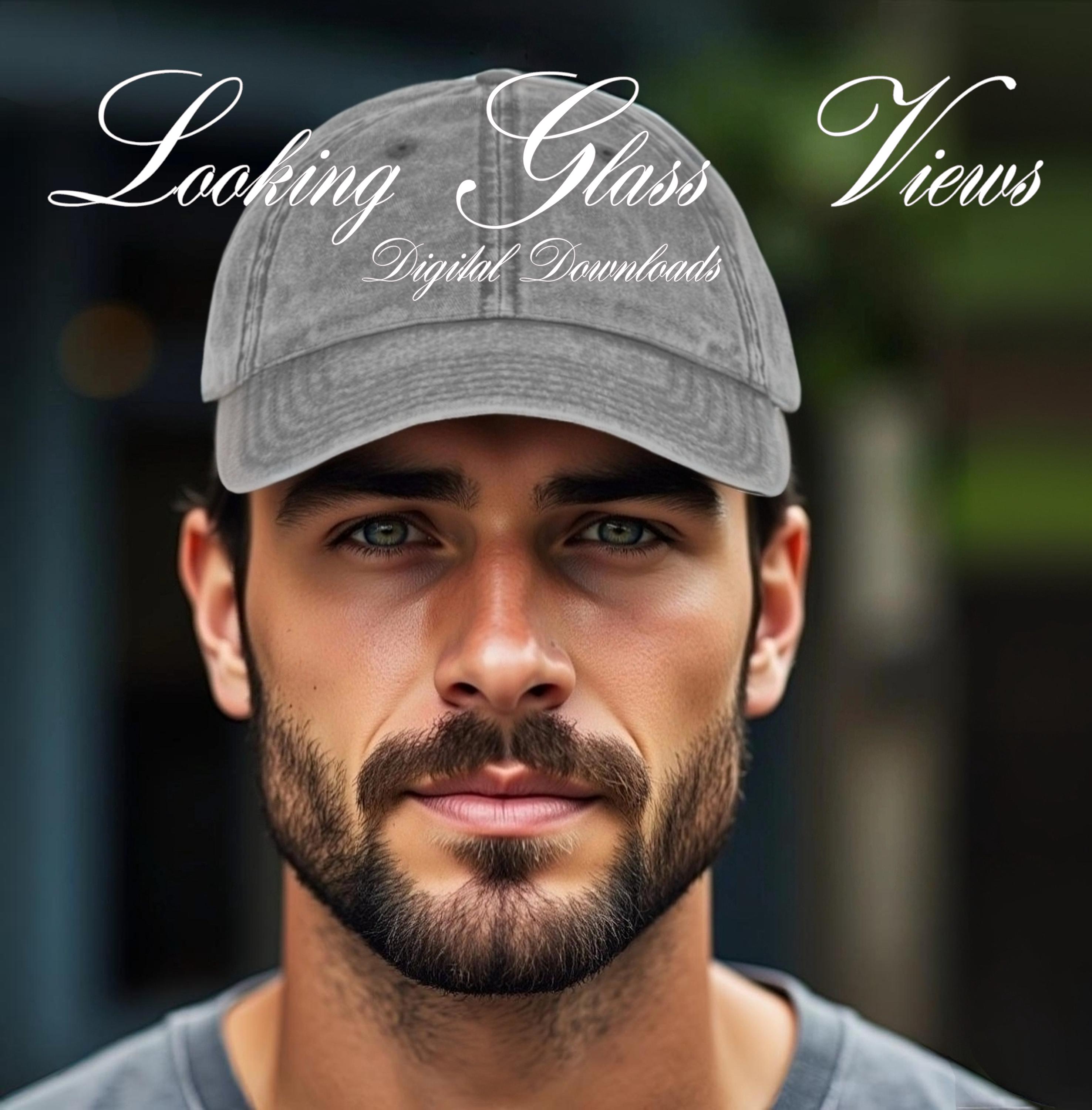 Charcoal Grey OTTO Cap 18-1248 Mockup Vintage Cap Embroidery Hat Mockup ...