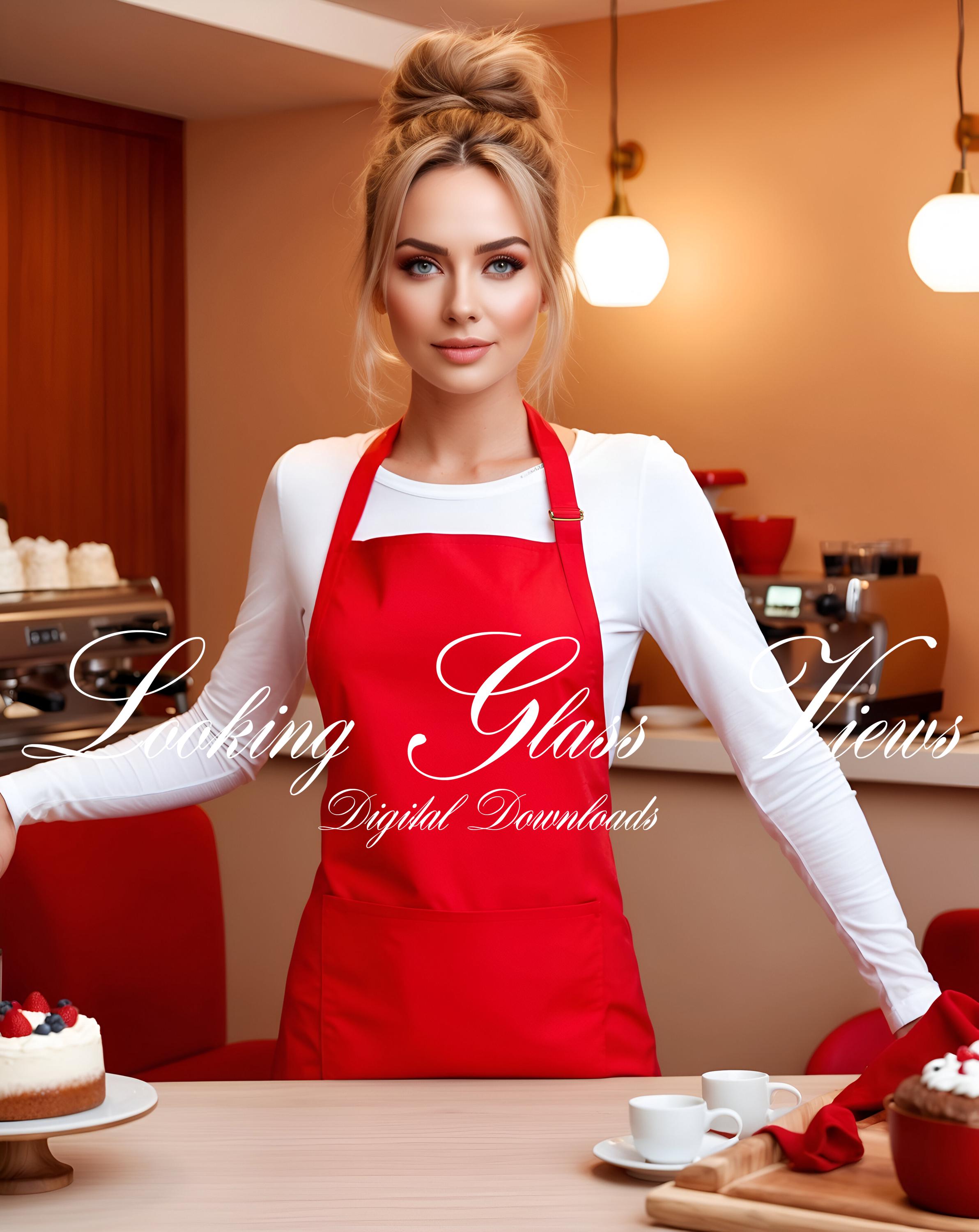 Apron Mockup Image Kitchen Apron Mockup Bakery Apron Mockup Chef Apron ...