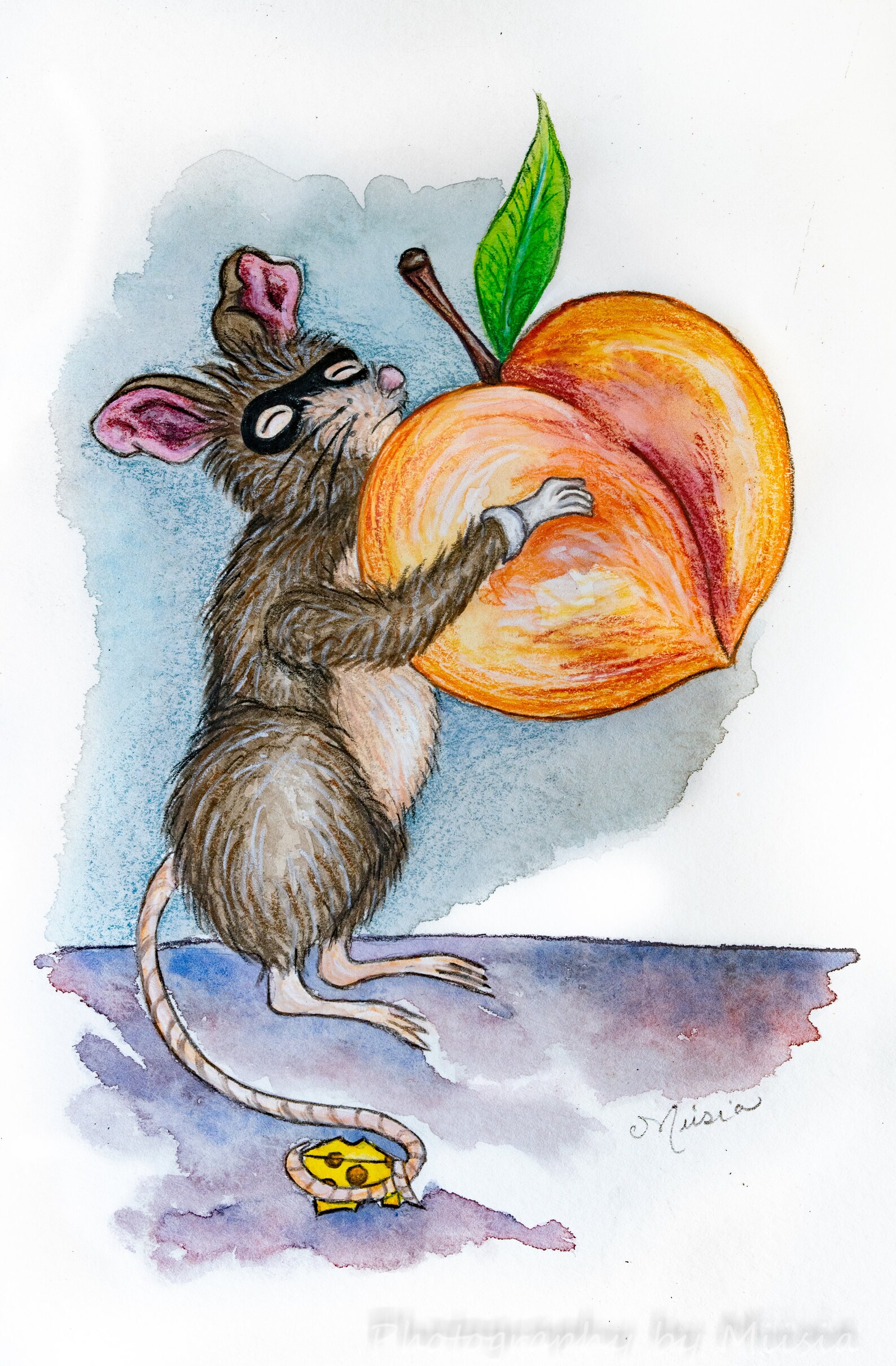 Mouse Thief ~ Whimsical Cute Mouse | Illustration | Watercolor ...