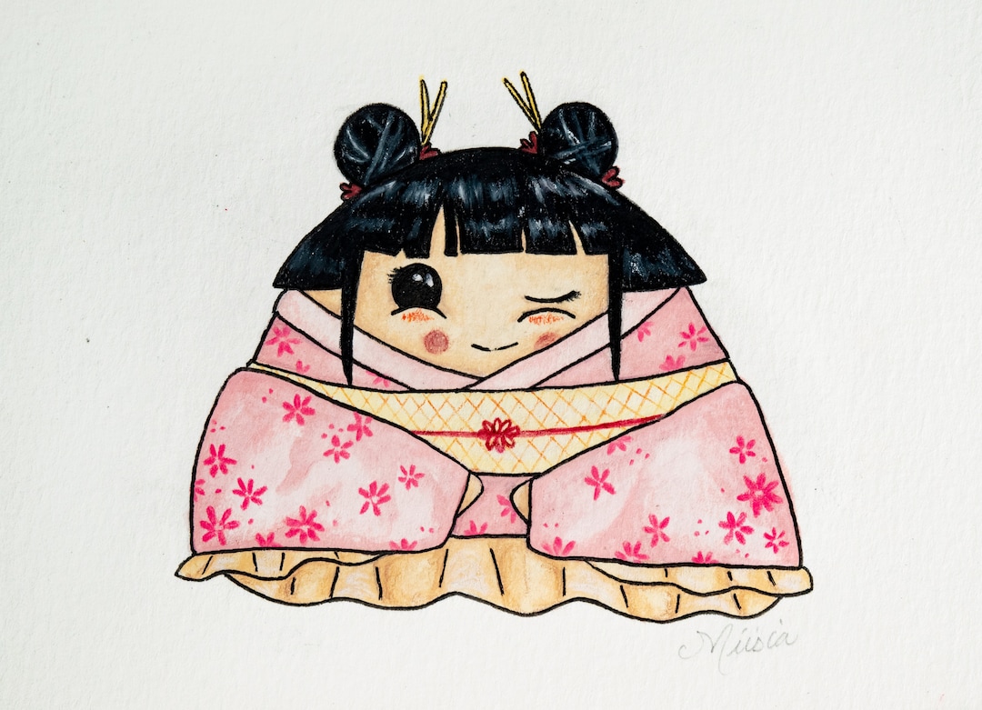 Geisha Gyoza - Cute, Kawaii, Whimsical Dumpling Gyoza Dressed as a ...