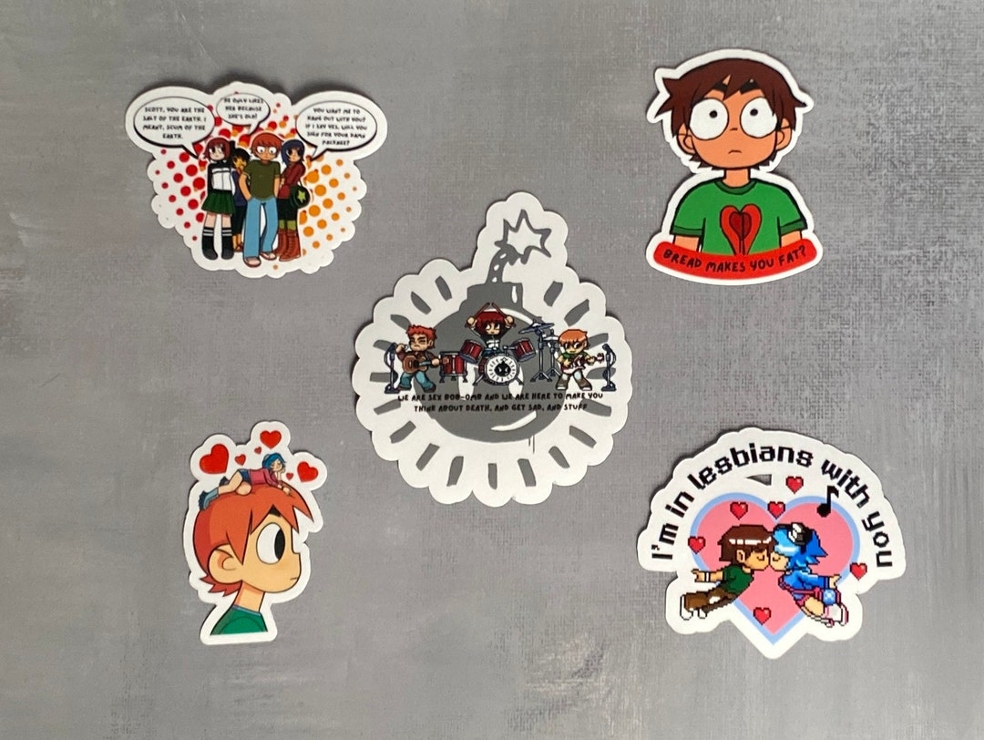 Scott Pilgrim Inspired Stickers Waterproof - Etsy