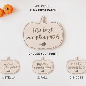 Personalized Engraved Baby's First Pumpkin Patch Name - Etsy