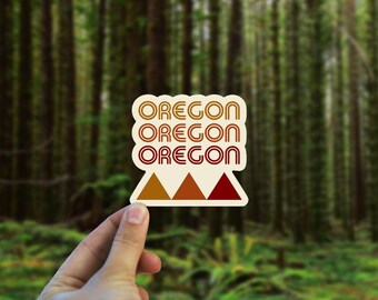 Oregon Retro Vinyl Decal Weatherproof Bumper Sticker Retro | Etsy
