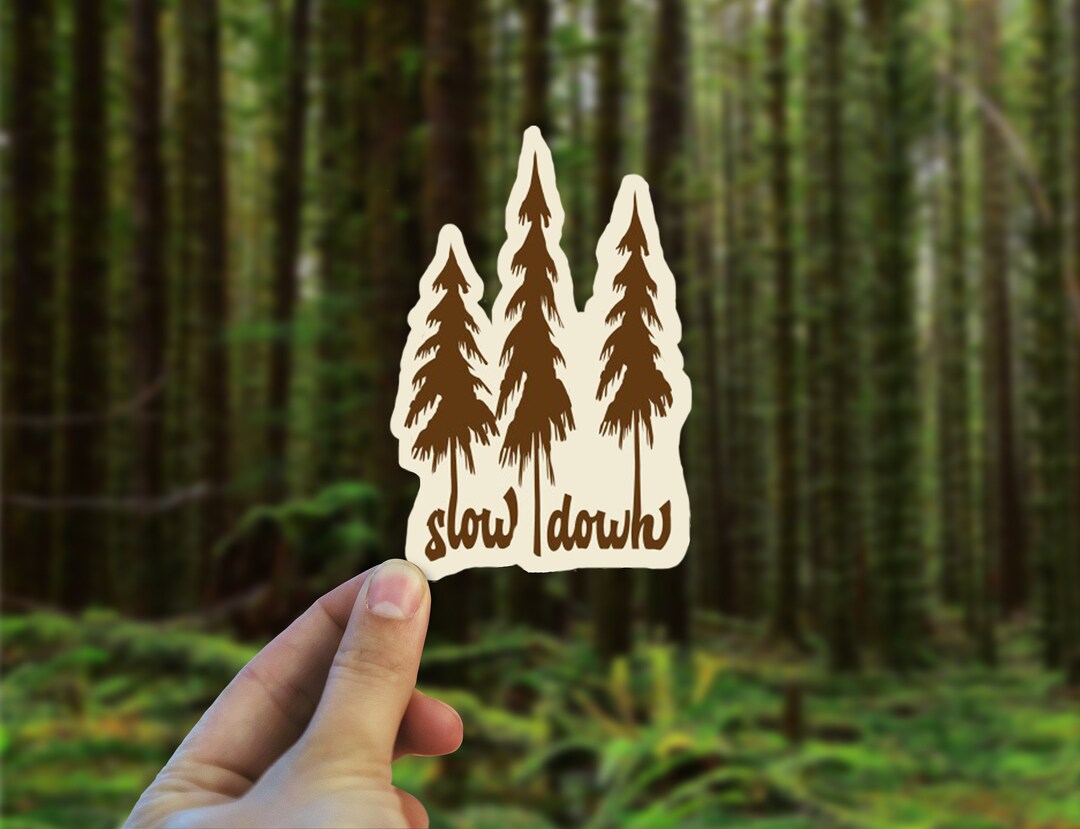 Slow Down Vinyl Decal Weatherproof Bumper Sticker Retro 70s Sticker ...