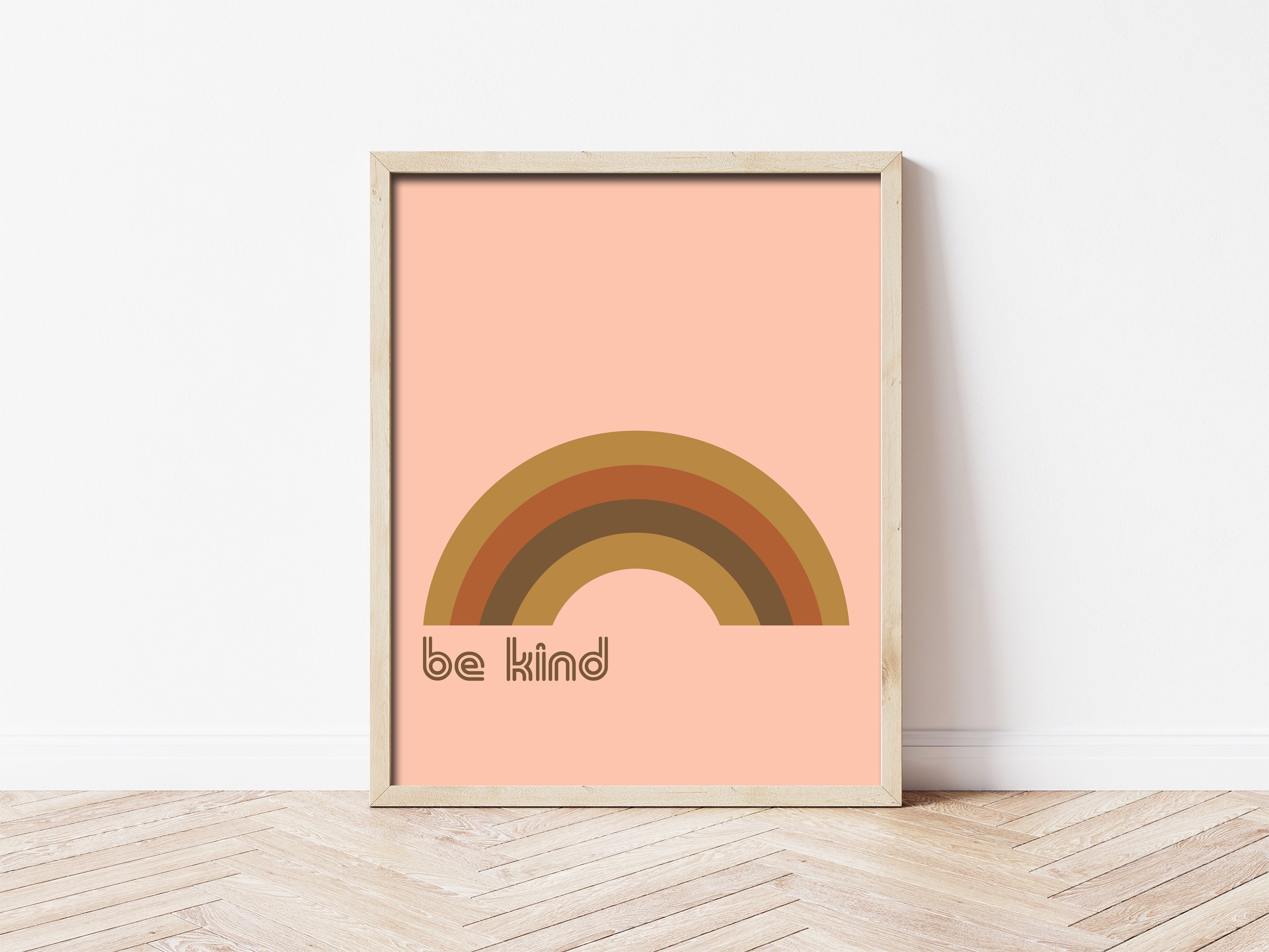 Be Kind Retro Print Instant Digital Download 70s Art Decor - Etsy France