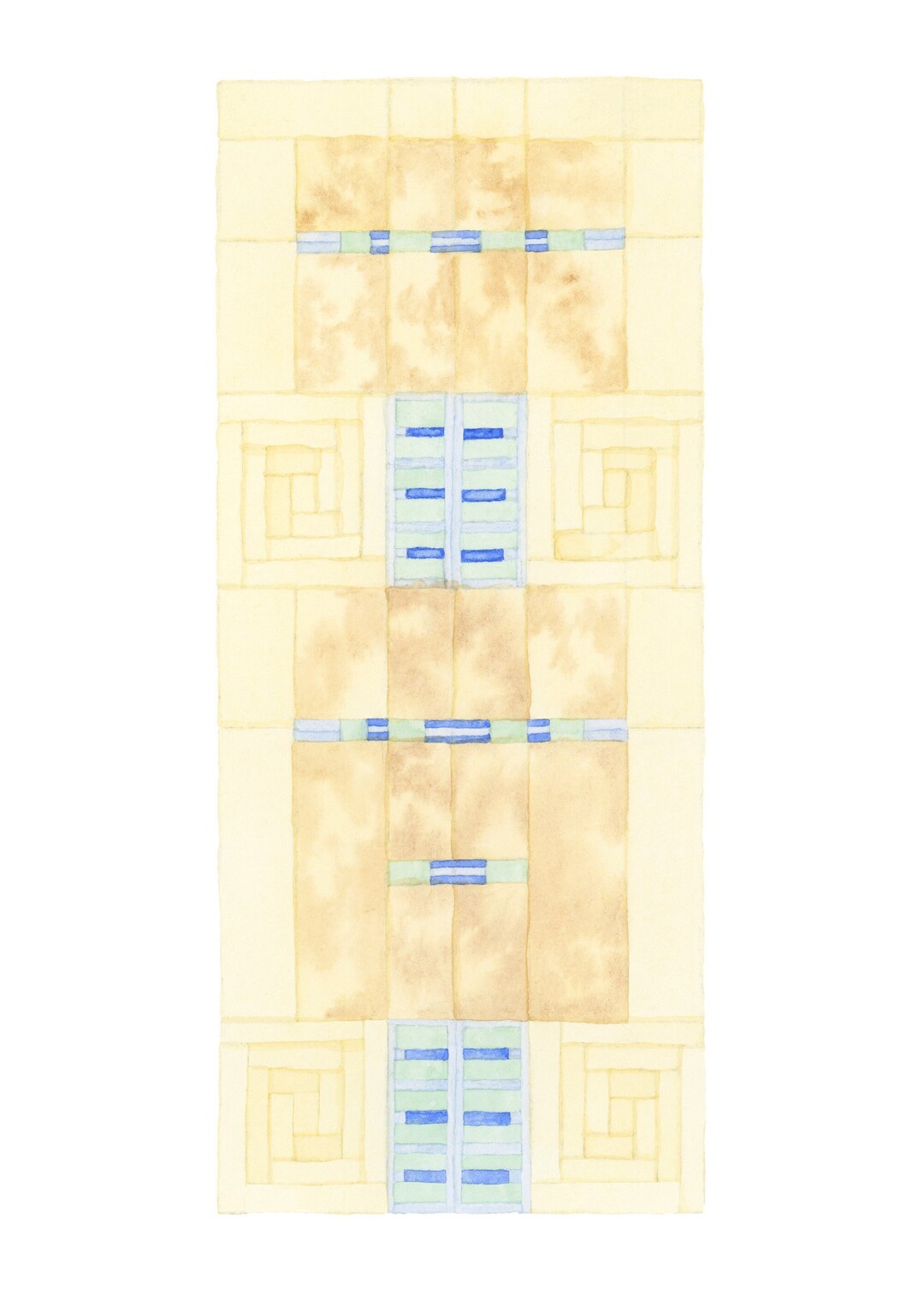 ORIGINAL Draper, Utah LDS Temple Stained Glass Watercolor, LDS Temple ...