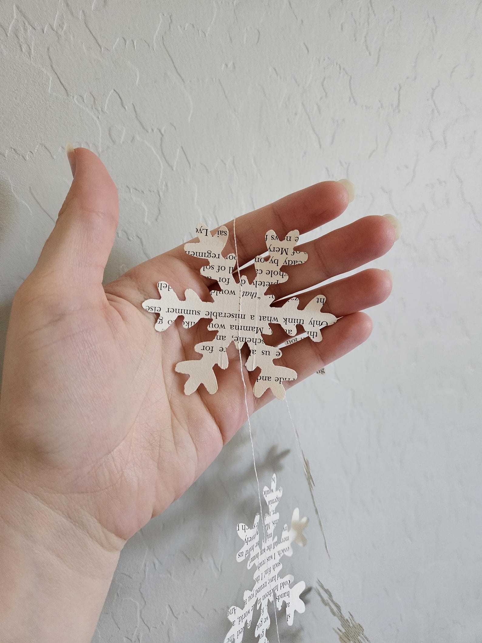 Book Page Garland, Pride and Prejudice, Upcycled Book Page Christmas ...