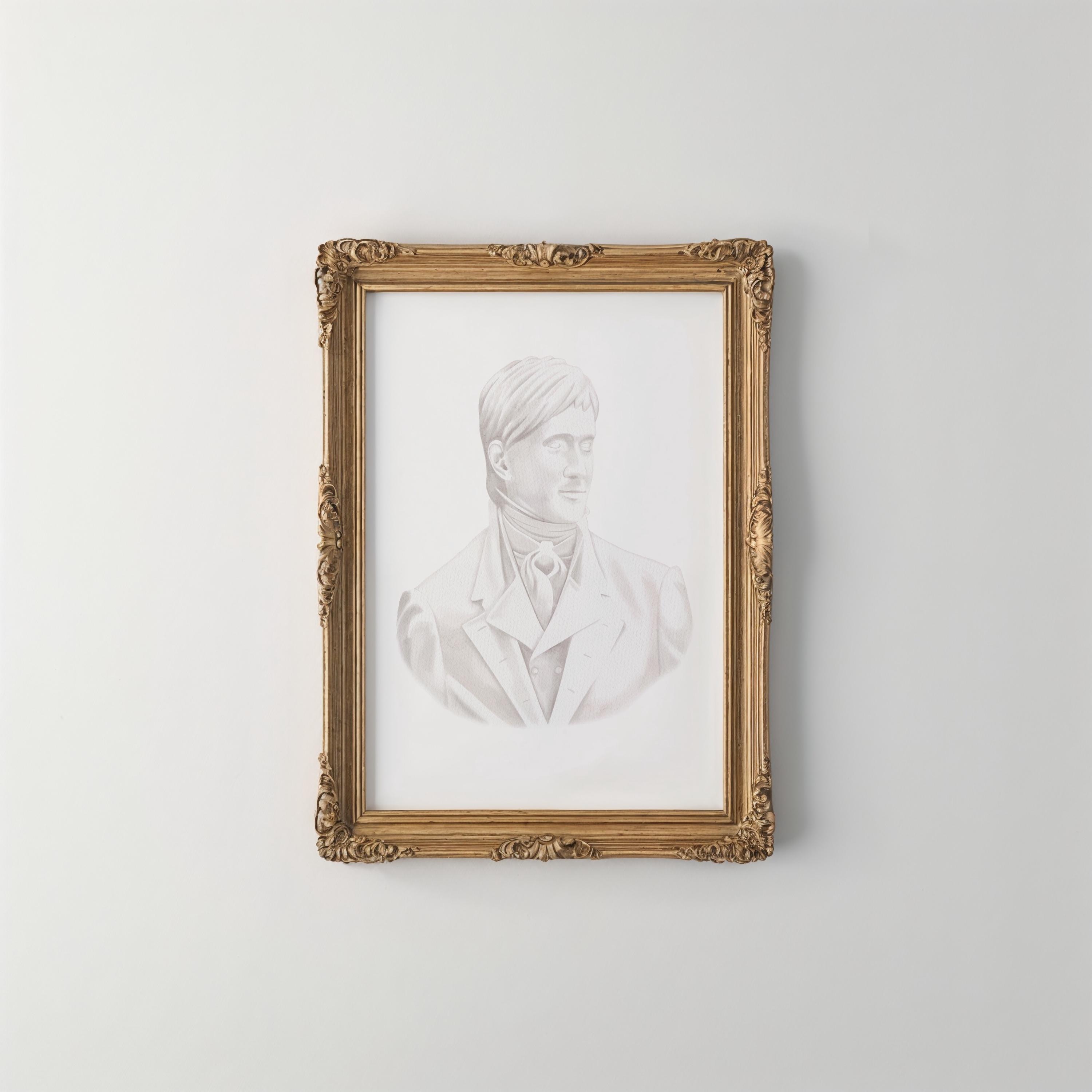 Pride & Prejudice Mr Darcy Elizabeth Bennet Bust Statue Watercolor Art ...