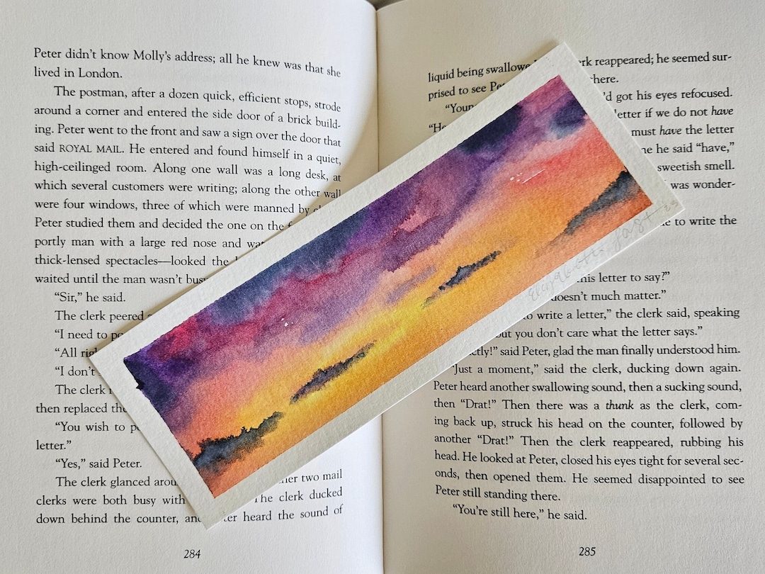 Hand-painted Bookmarks Watercolor Watercolor Bookmark - Etsy