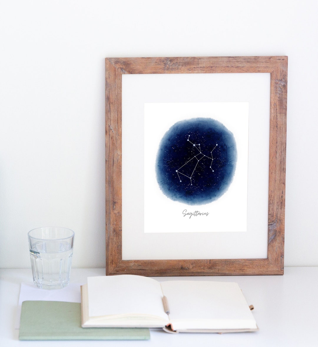 Watercolor Zodiac Constellation Art Print, Astrology Wall Art Horoscope ...