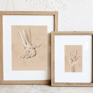 Christ Signing I Love You ASL Watercolor Art Print, Jesus Christ Saying ...