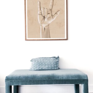 Christ Signing I Love You ASL Watercolor Art Print, Jesus Christ Saying ...