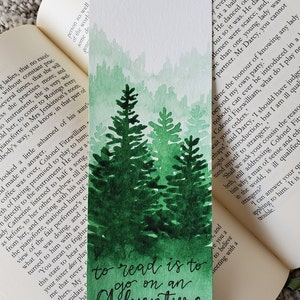 Hand-painted Bookmarks Watercolor Watercolor Bookmark - Etsy