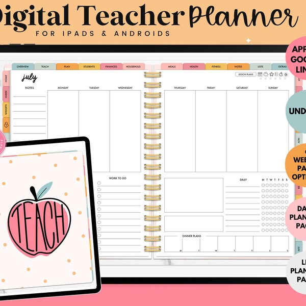 Teacher Planner - Etsy