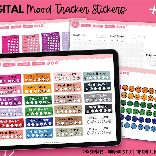 Mood Stickers - Etsy