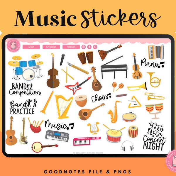 Music Sticker - Etsy