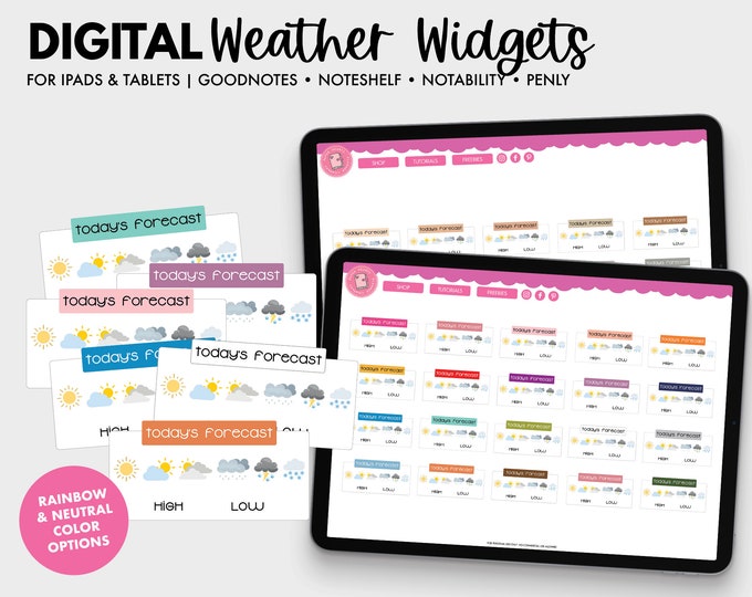 Weekly Forecast Tracker Sidebar and Boxes, Erin Condren, Life Planner ...