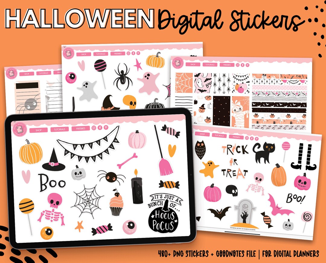 Halloween Digital Planner Stickers | Goodnotes Stickers | Digital ...