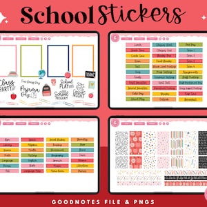 School Stickers | Digital Stickers | Goodnotes Stickers | PNG Stickers ...