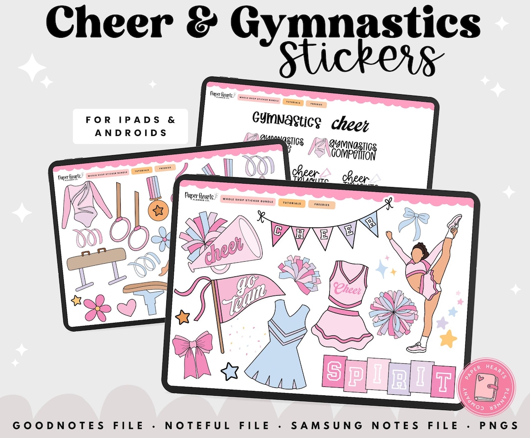 Cheer Stickers, Gymnastics Stickers, Sports Stickers, Girly Stickers ...