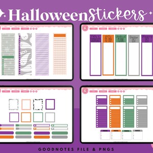Halloween Stickers | Digital Stickers | Goodnotes Stickers | iPad ...