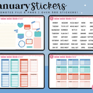 January 2023 Digital Planner Stickers | Digital Stickers | Goodnotes ...