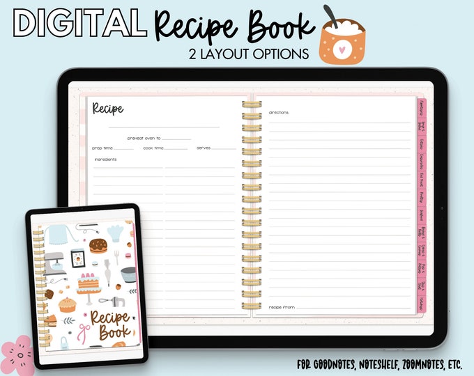 Recipe Binder Filler Paper Minimalist Plain Recipe Binder - Etsy