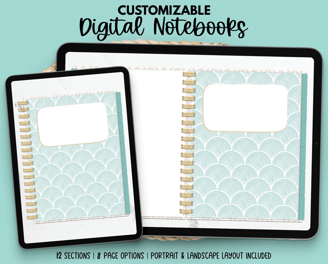 Boho Digital Notebook | Boho Digital Journal | Digital Notebook ...