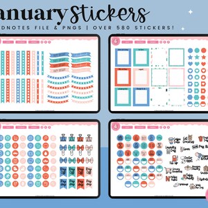 January 2023 Digital Planner Stickers | Digital Stickers | Goodnotes ...