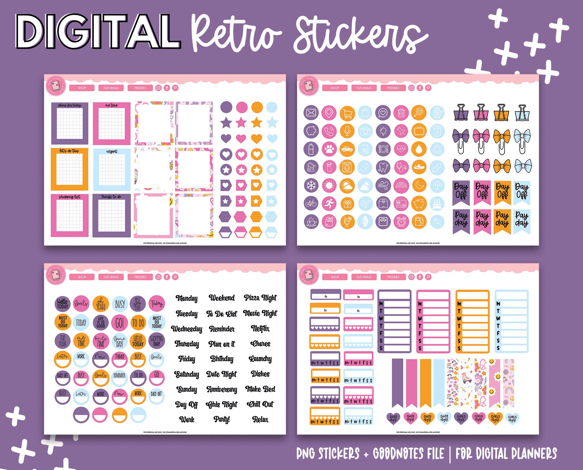 Retro Stickers 80s Stickers 90s Stickers Positive - Etsy