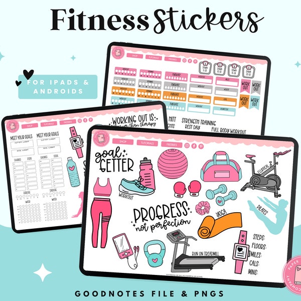 Workout Stickers - Etsy