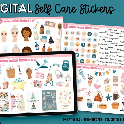 Self Care Planner Icon Stickers Boho Stickers Goodnotes - Etsy
