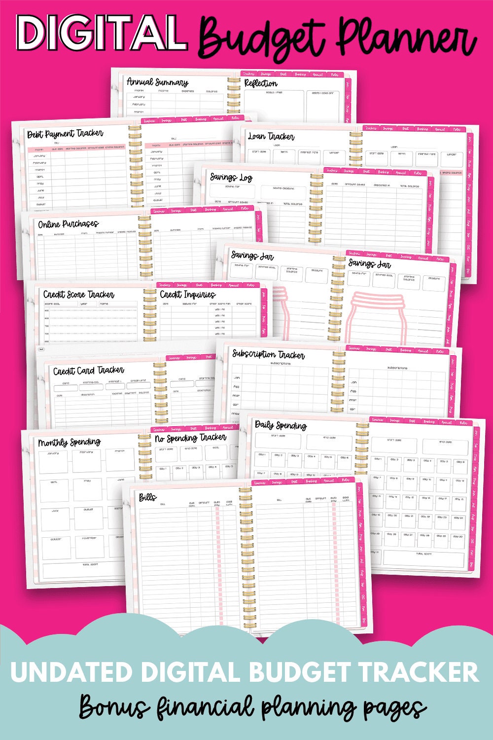 Digital Budget Planner Digital Budget Tracker Goodnotes - Etsy
