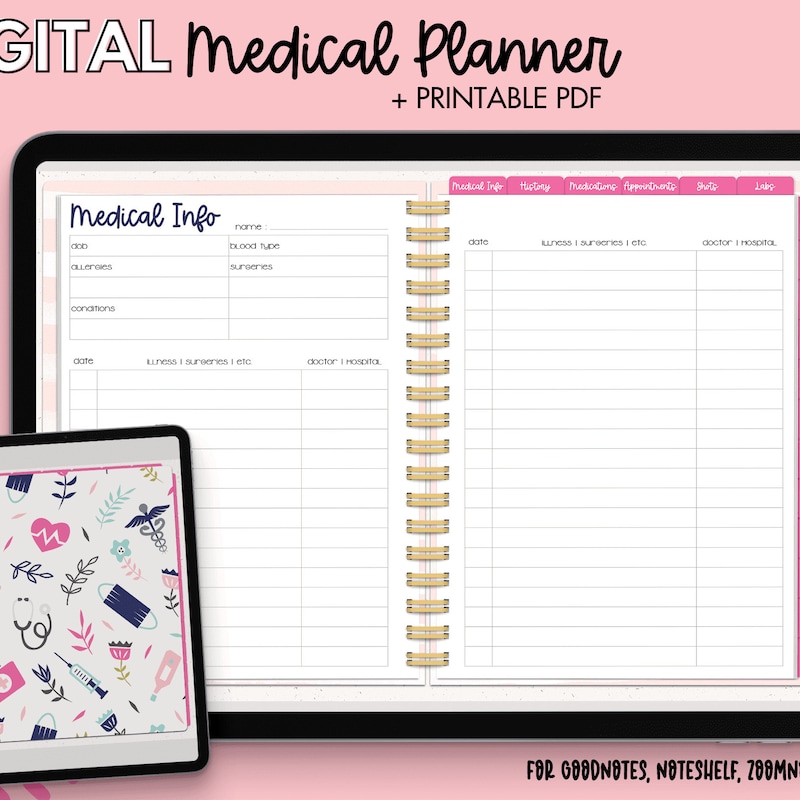 Medical Planner - Etsy