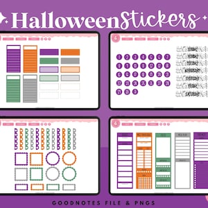 Halloween Stickers | Digital Stickers | Goodnotes Stickers | iPad ...