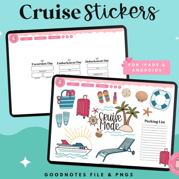Goodnotes Cruise Stickers - Etsy