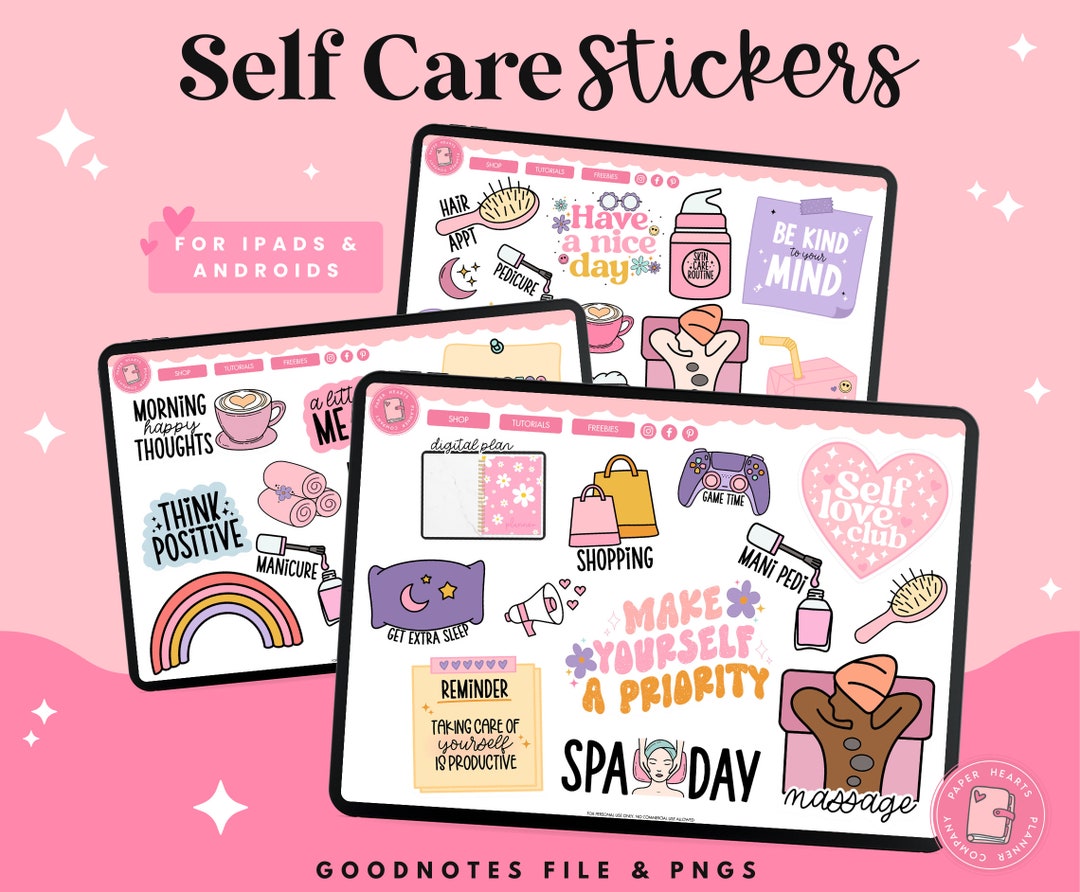Self Care Stickers | Self Love Stickers | Digital Stickers | Goodnotes ...
