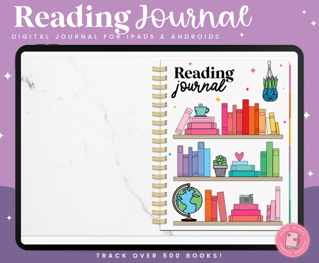 Digital Reading Journal, Digital Reading Planner, Reading Digital ...