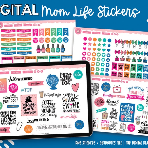 Mom Planner Stickers - Etsy