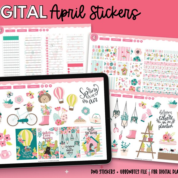 Spring Stickers - Etsy