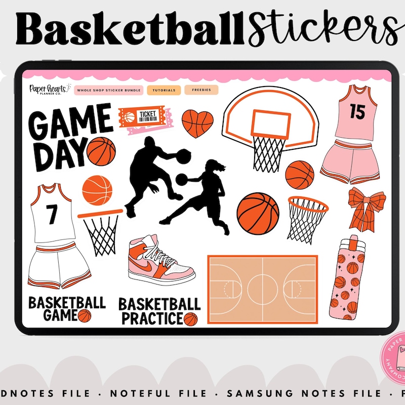Basketball Stickers - Etsy